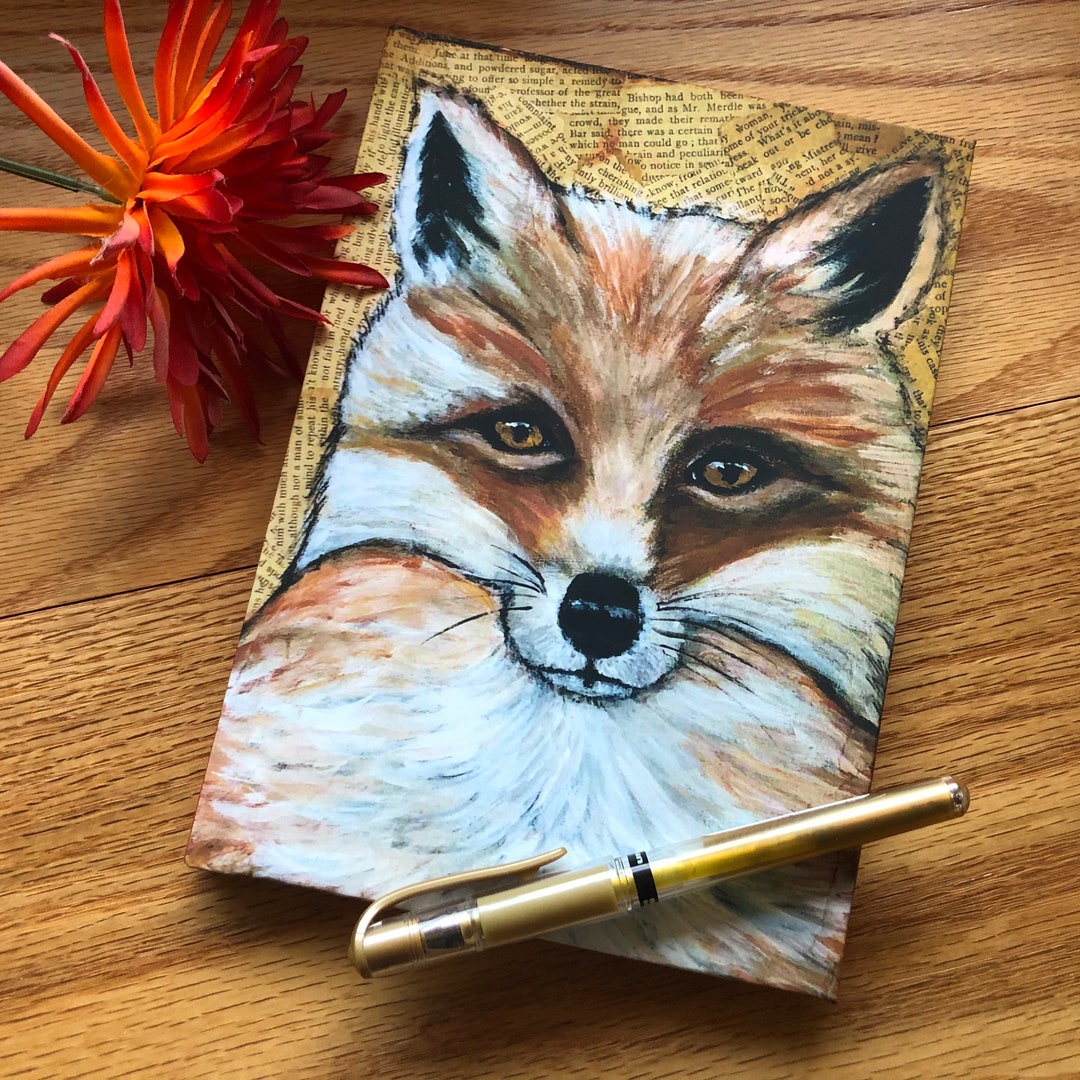 Woodland Fox Hardcover 6x8 Writing Journal Lined Notebook for Fox ...