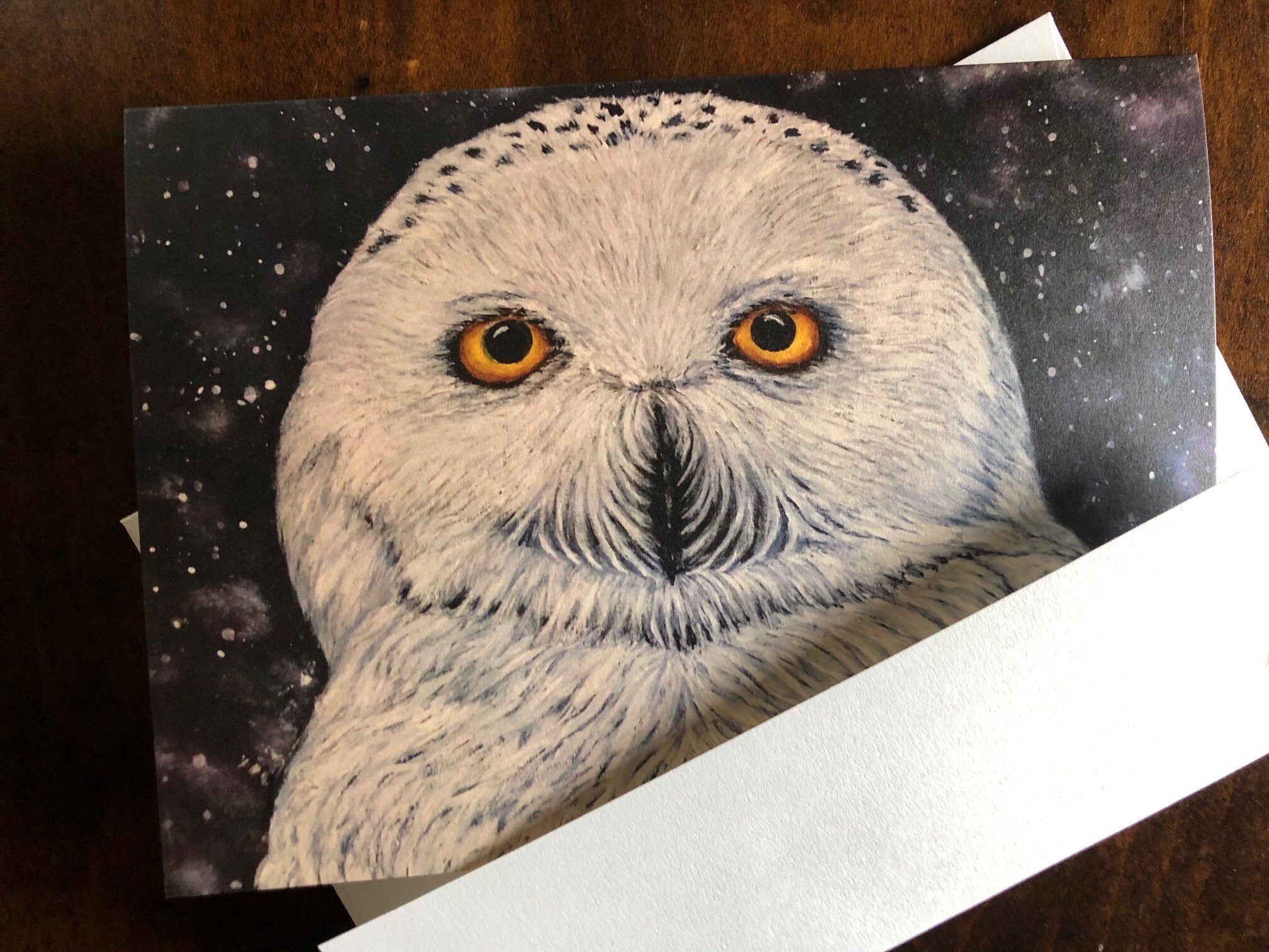 Snowy Owl Note Card, 5 X 7 Card, Gift for Owl Lovers, Blank Card ...
