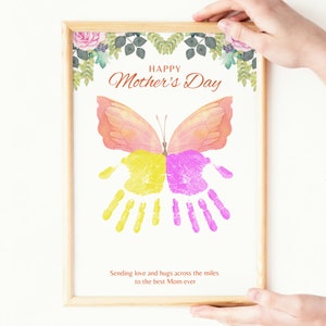 Printable Mother's Day Card, Handprint/footprint Craft, Meaningful Gift ...