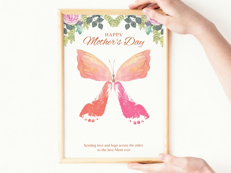 Printable Mother's Day Card, Handprint/footprint Craft, Meaningful Gift ...
