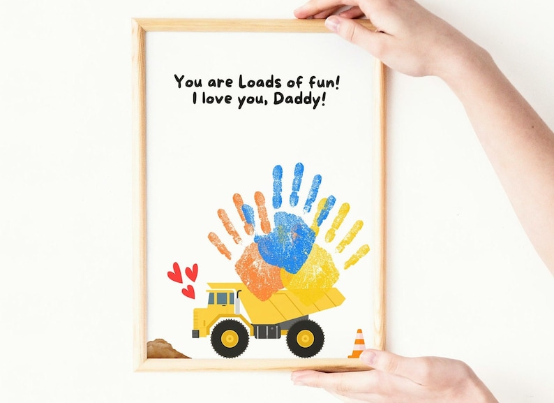 Printable Father's Day Card, Handprint/footprint Craft, Kids Baby ...