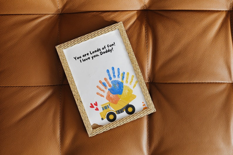 Printable Father's Day Card, Handprint/footprint Craft, Kids Baby ...