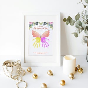 Printable Mother's Day Card, Handprint/footprint Craft, Meaningful Gift ...