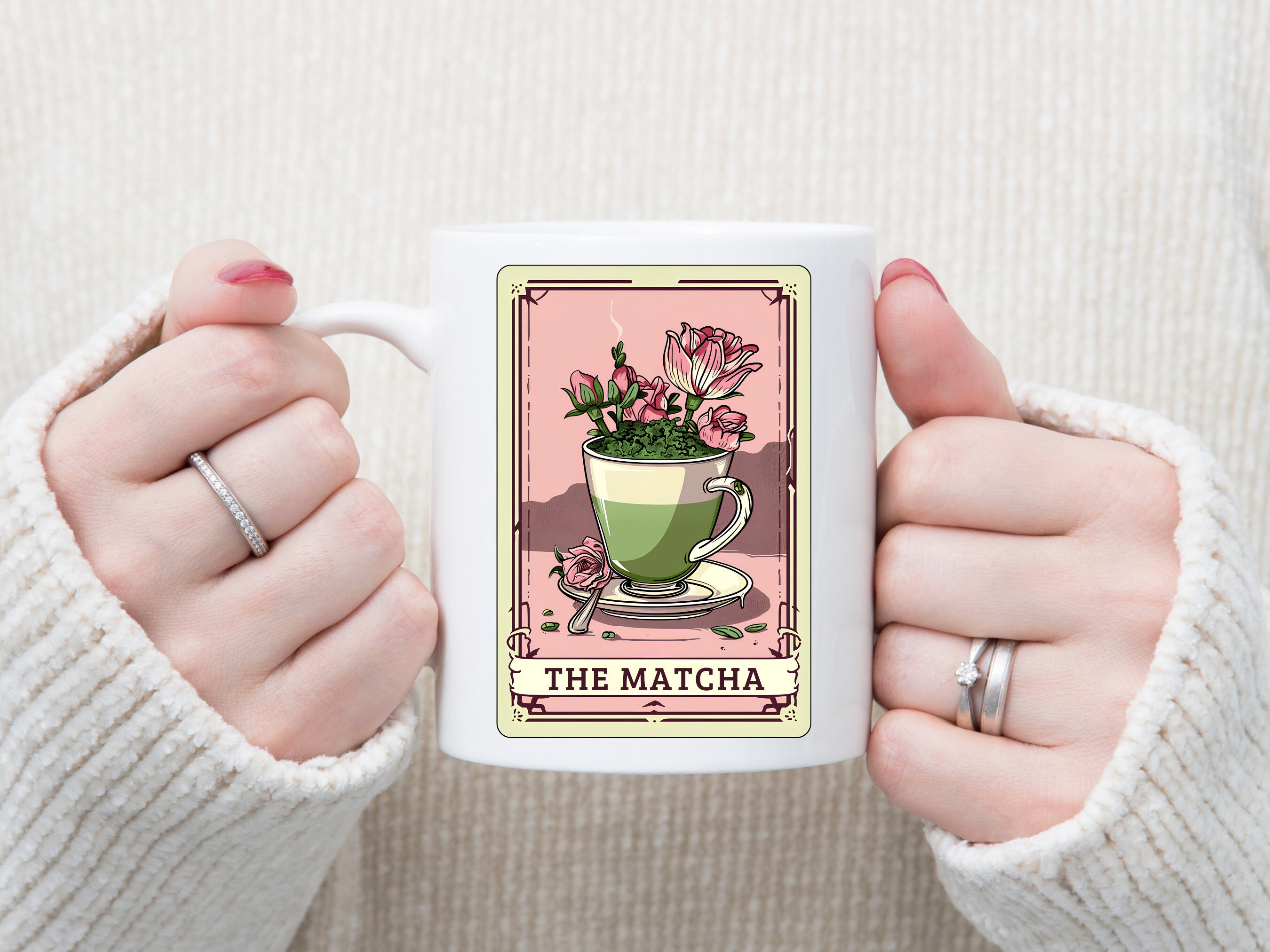 Matcha Tarot Card PNG, Funny Tarot Sublimation Design, Popular Trendy Matcha T-shirt Mug PNG ...