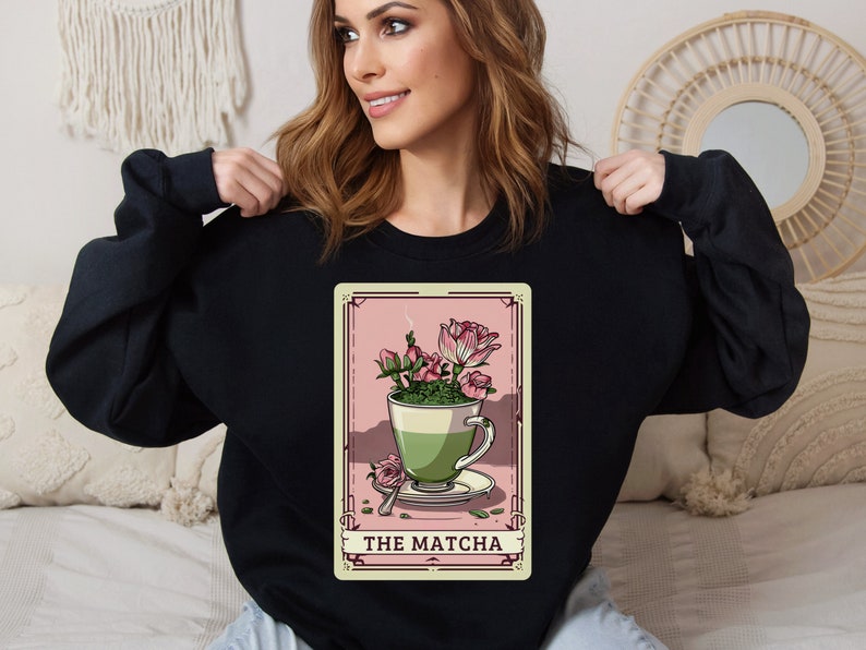 Matcha Tarot Card PNG, Funny Tarot Sublimation Design, Popular Trendy Matcha T-shirt Mug PNG ...