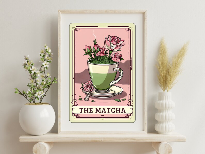 Matcha Tarot Card PNG, Funny Tarot Sublimation Design, Popular Trendy Matcha T-shirt Mug PNG ...