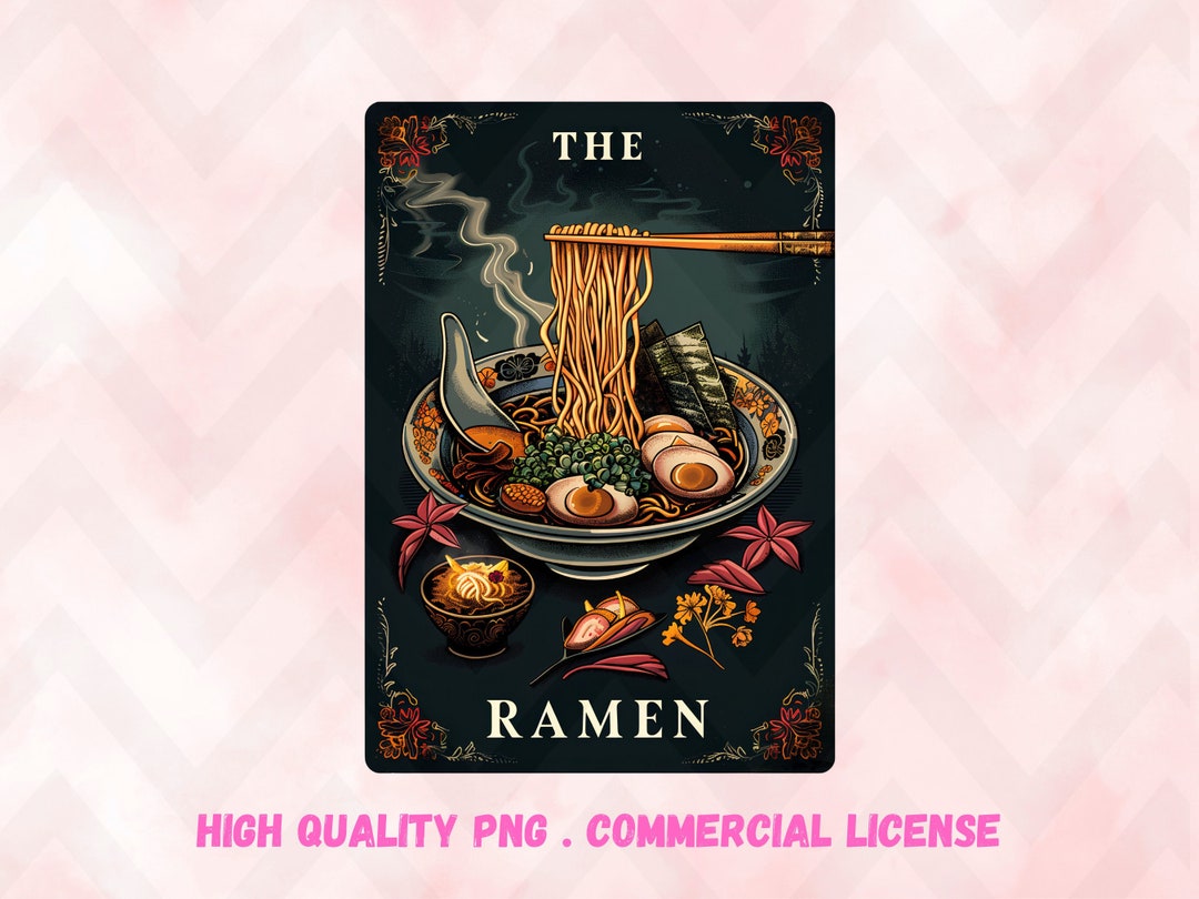 The Ramen Tarot Card PNG, Funny Tarot Sublimation Design, Popular ...