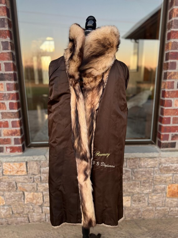 L/XL RARE German Sable Fitch Fur Swing Coat Maximilia… - Gem