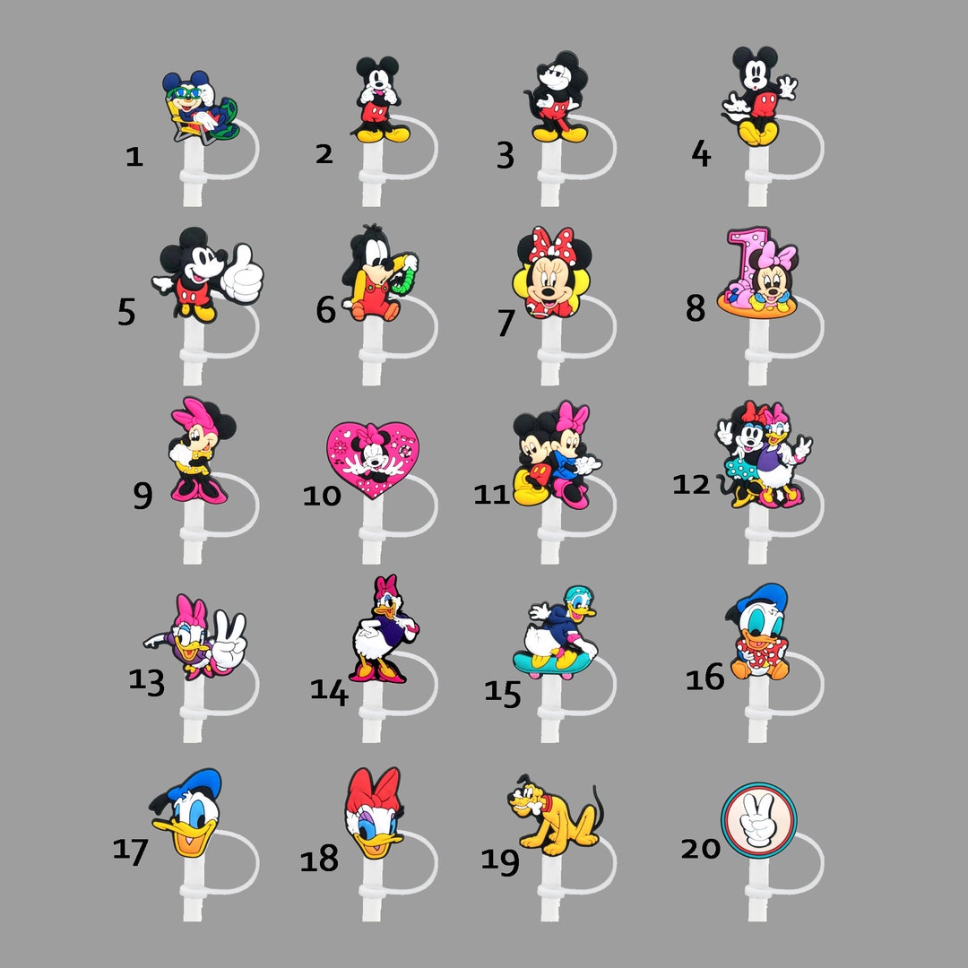 Disney Mickey Stanley Straw Caps Donald Duck Straw Cover 10 Mm Toy ...