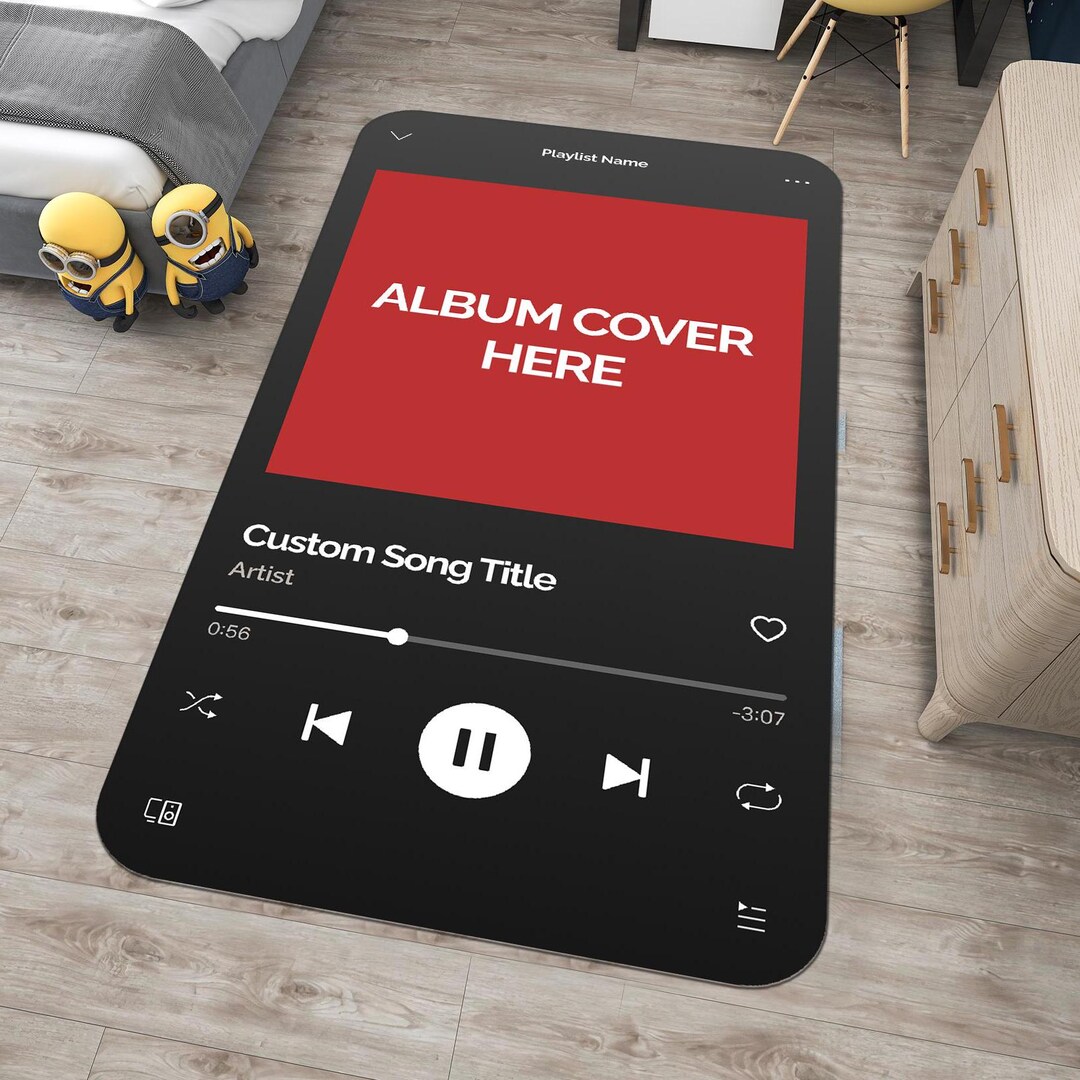 Customizable Music Rug, Your Album Rug, Custom Song Rug, Music Album ...