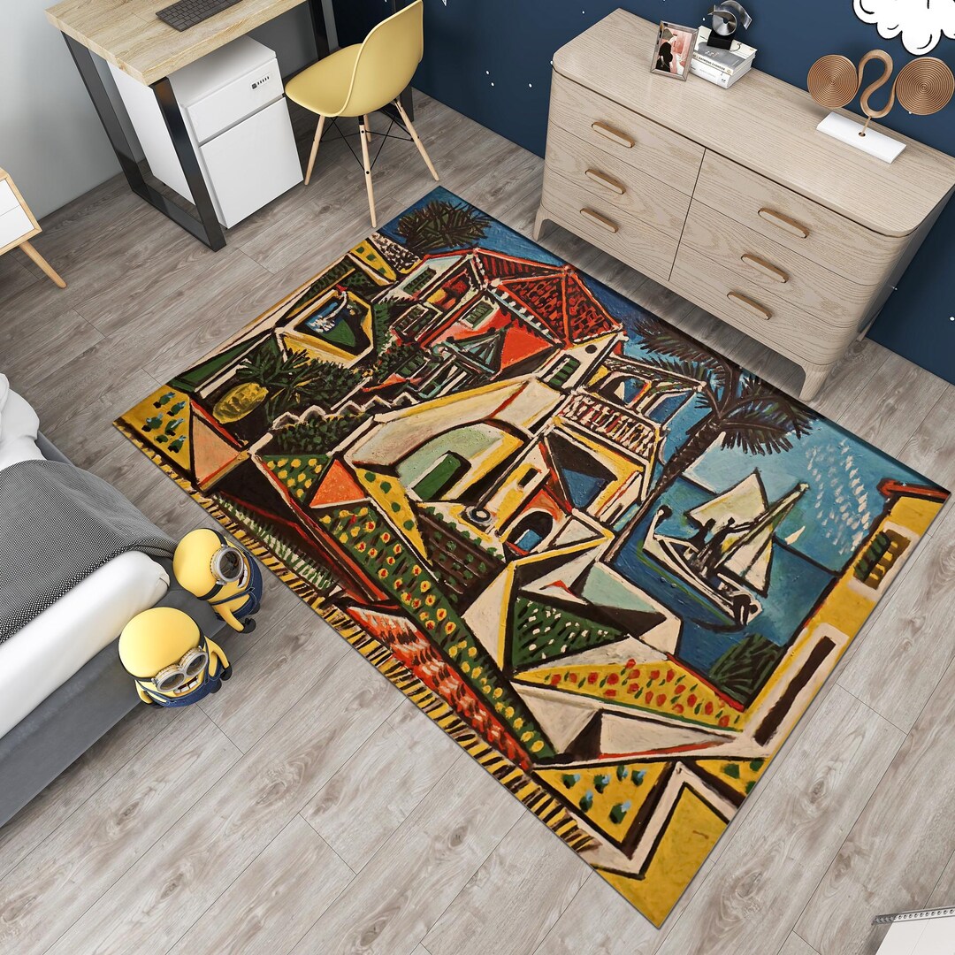 Pablo Picasso Mediterranean Landscape,picasso Rug,art Rug,artwork Rug ...
