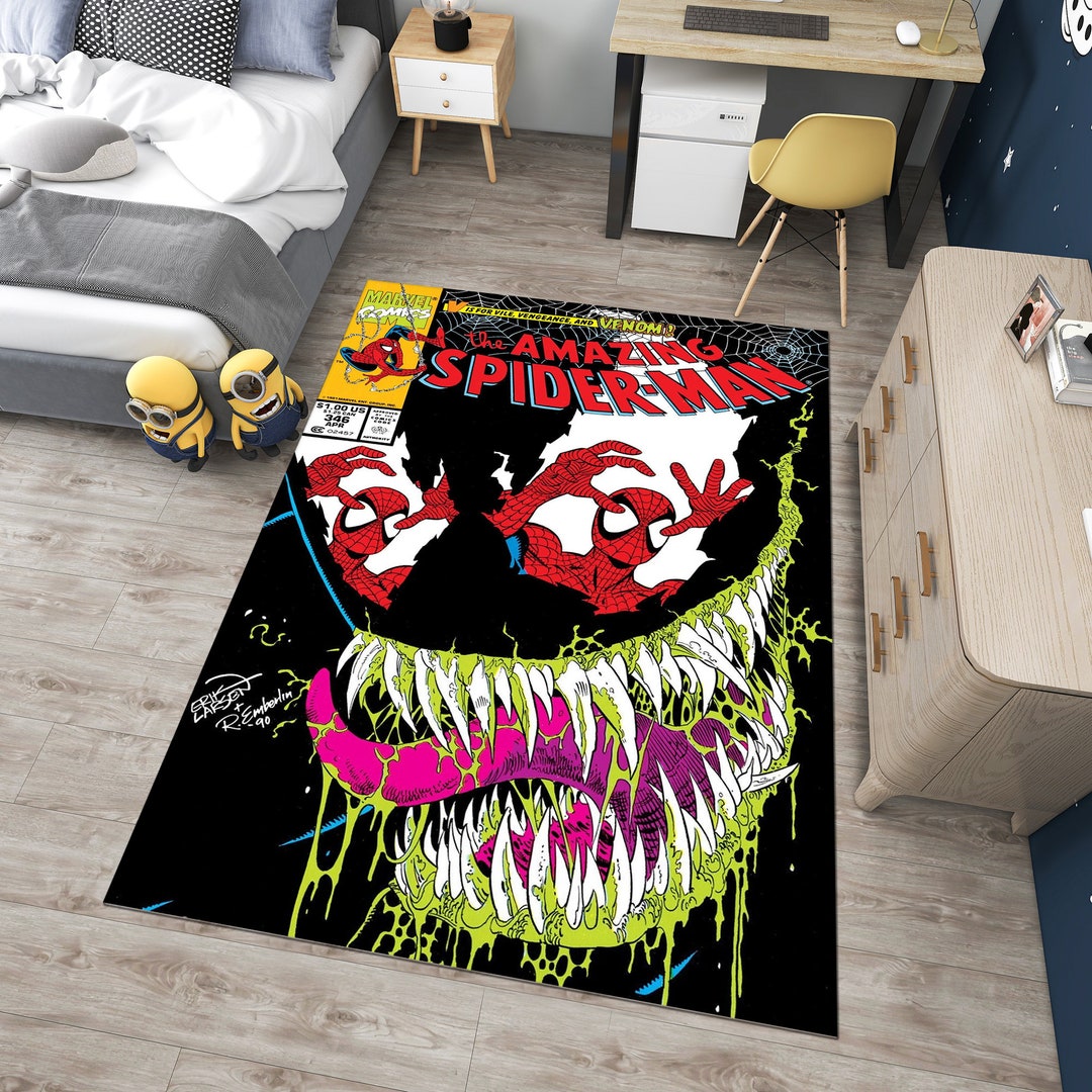 Venom Rug,spiderman Rug,themed Rug,fantastic Rug,area Rug,kids Rug ...