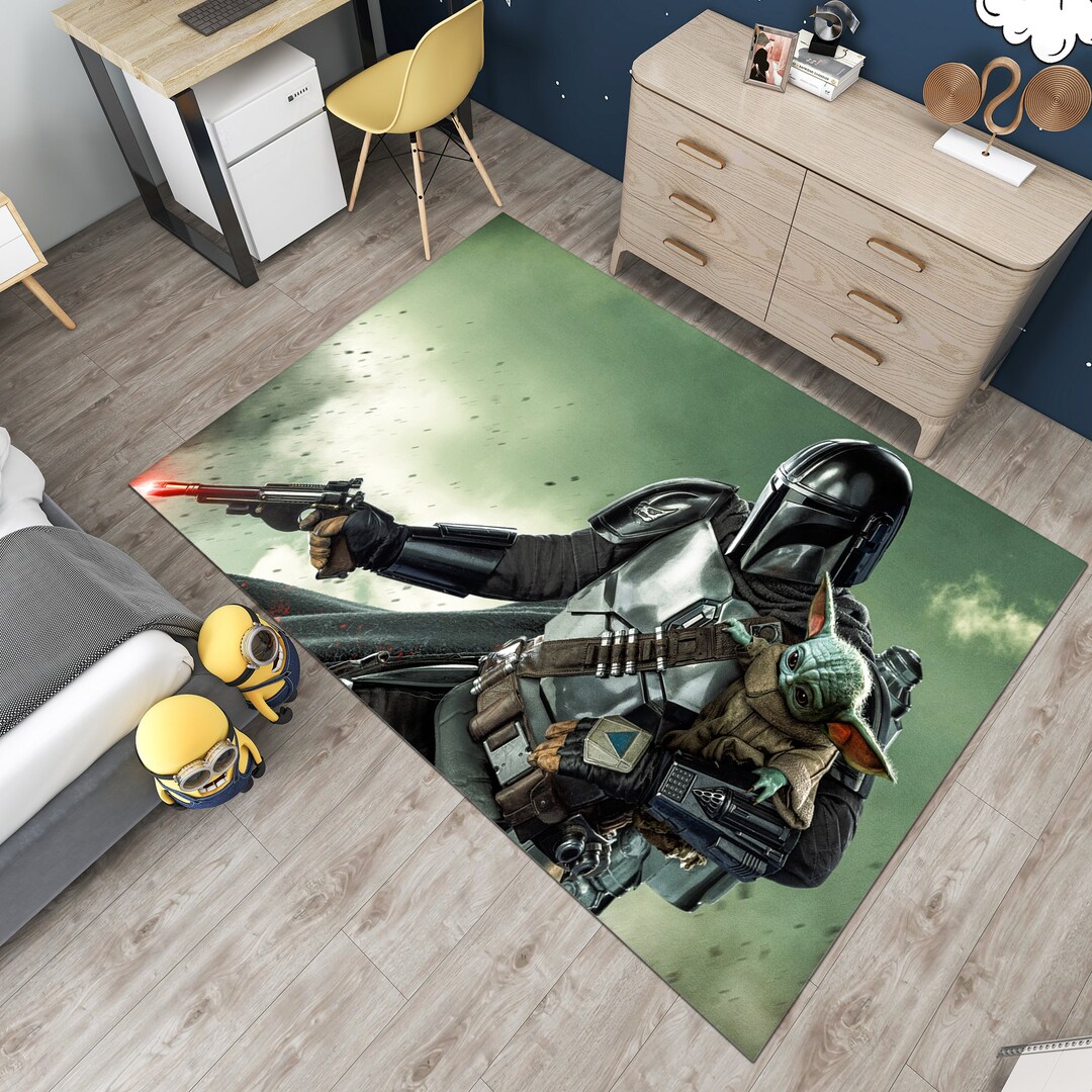 Star Wars Rug,mandalorian Rug,baby Yoda Rug,fantastic Rug,movie Rug ...