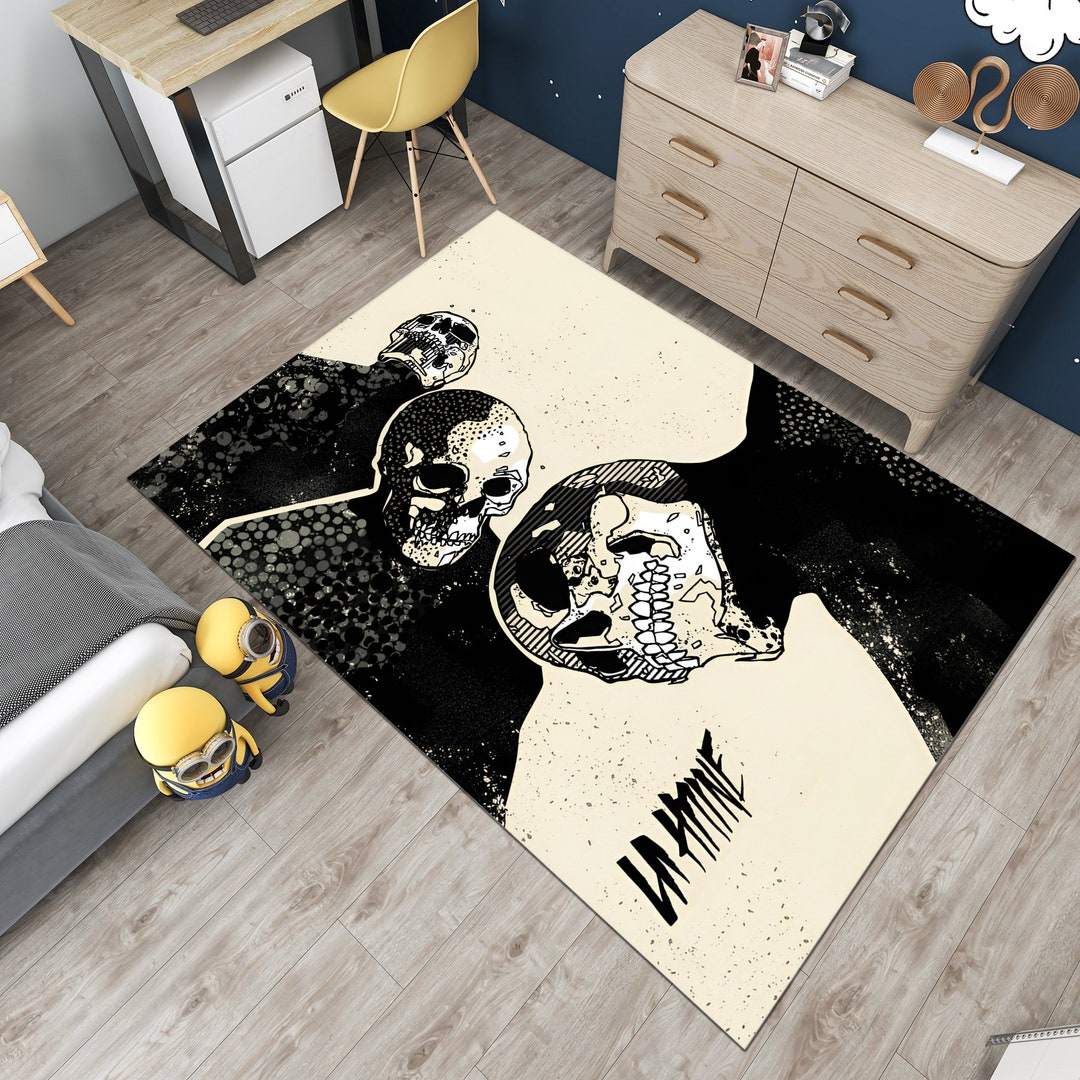 Skull Rug,gothic Rug,cool Rugs,colorful Rug,horror Rug,home Decor,movie ...