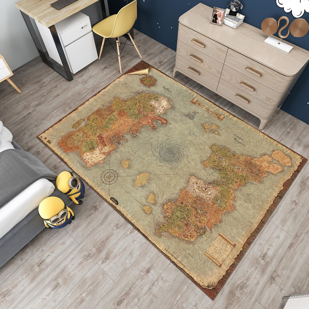 Map Rug,azeroth World Map,world of Warcraft,cool Rugs,popular Rug ...