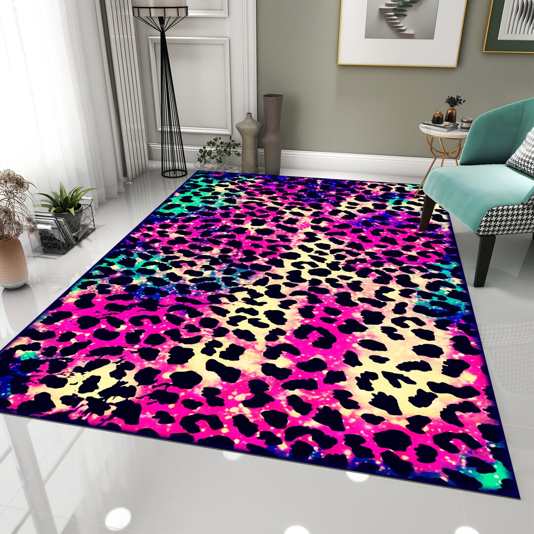 Leopard Pattern Rug,animal Pattern Rug,modern Rug,aesthetic Rug ...