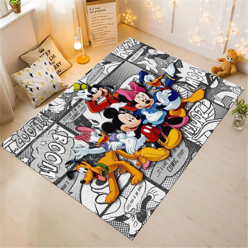 Cartoon Rug,mickey Mouse Rug,minnie Mouse Rug,custom Rug,nursery Rug ...