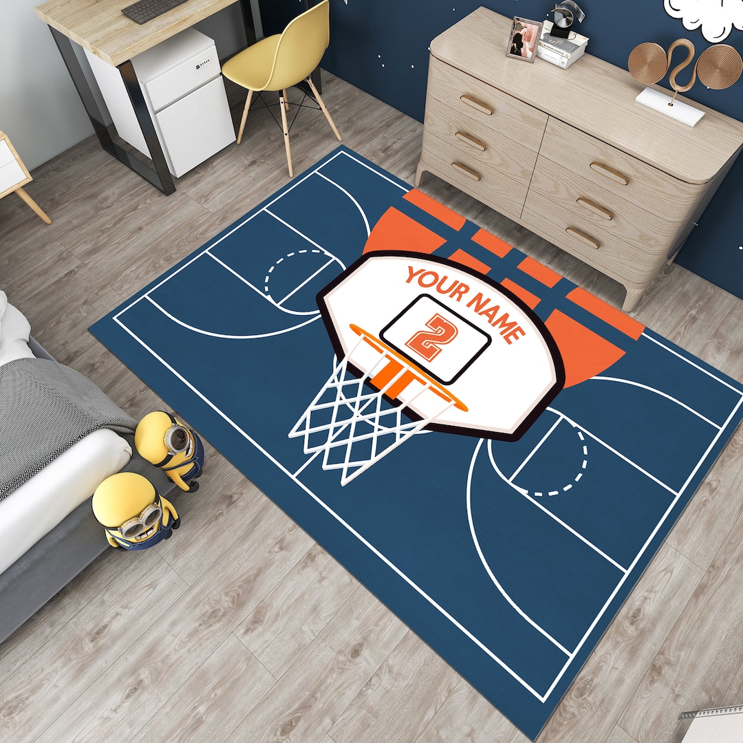 Basketball Rug,court Rug,personalized Rug,colorful Rug,sport Rug,kids ...