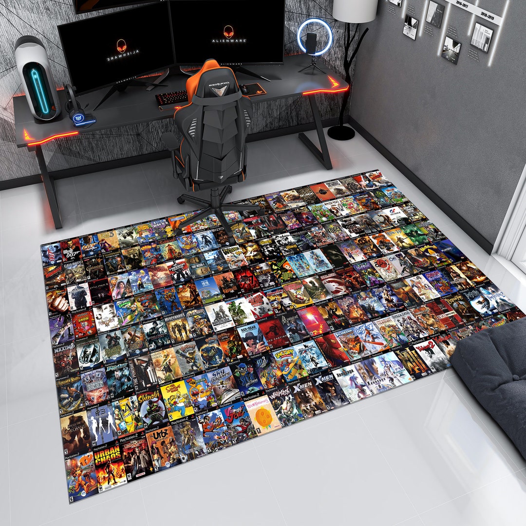 Retro Games Rug,video Game Rug,gaming Rug,gamer Rug,colorful Rug,game ...