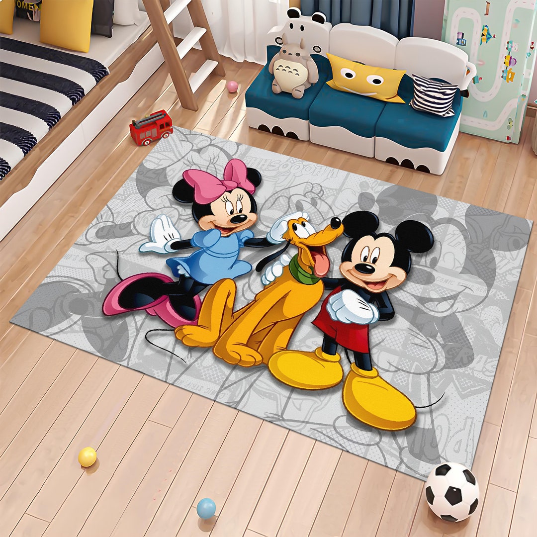 Mickey Mouse Rug,minnie Mouse Rug,kids Rug,cartoon Rug,custom Rug ...