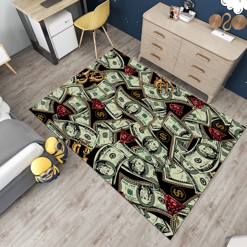 Money Dollar Rug - Etsy