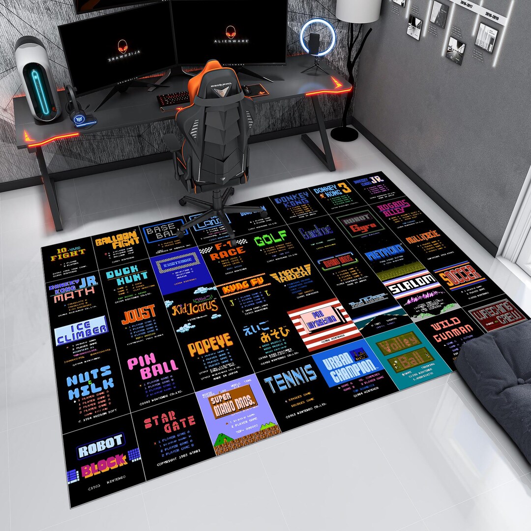 Arcade Games Rug, Video Games Rug, Console Games Rug, Game Series ...