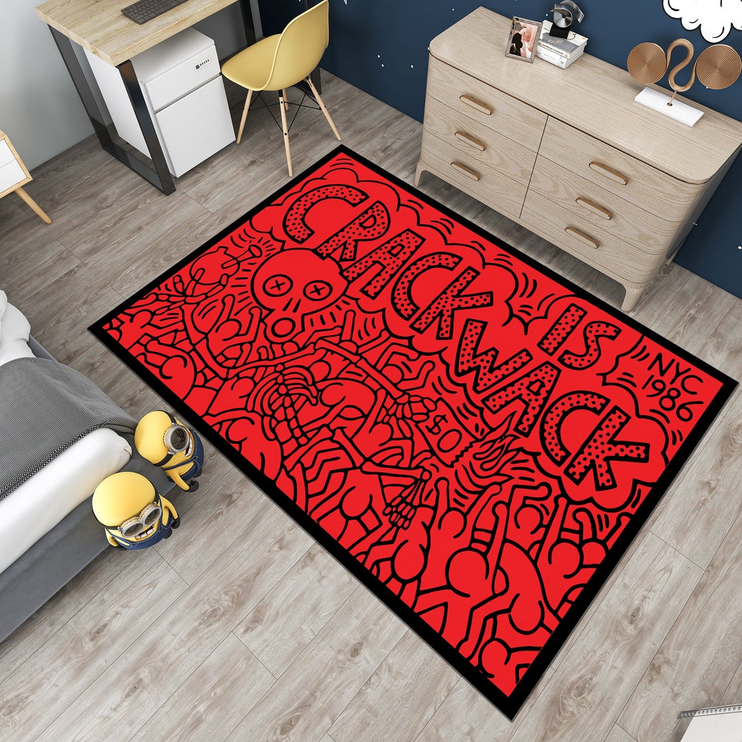 Skull Rug,skeleton Rug,colorful Rug,art Rug,minimalist Rug,horror Decor ...