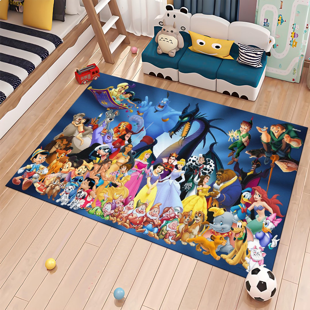 Cartoon Rug,cute Rug,colorful Rug,soft Rug,mickey Mouse Rug,princesses ...