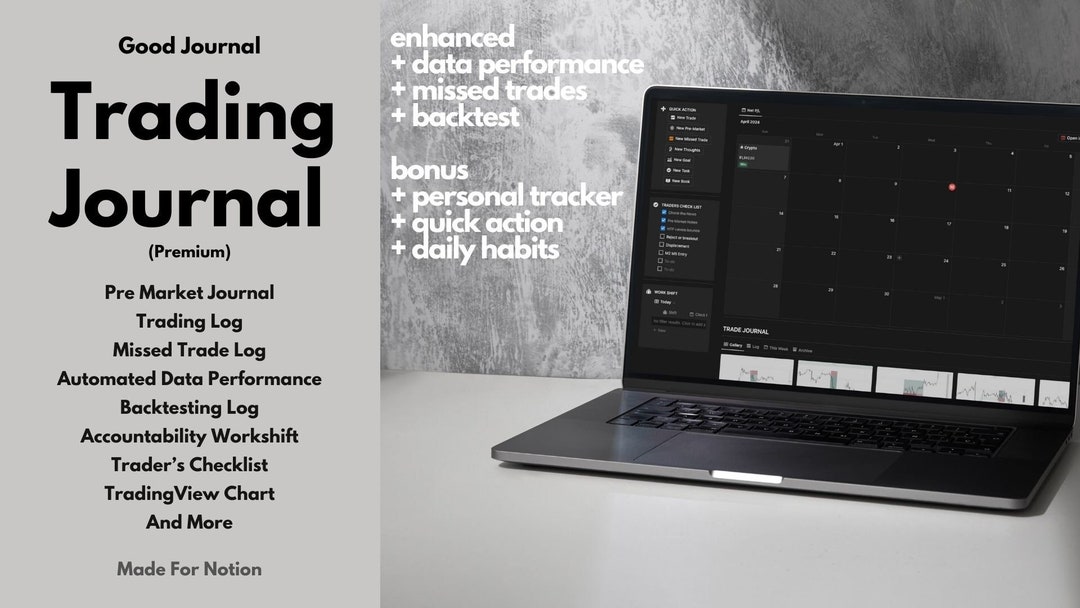Notion Trader's Journal: Premium Trading Journal for Enhanced ...