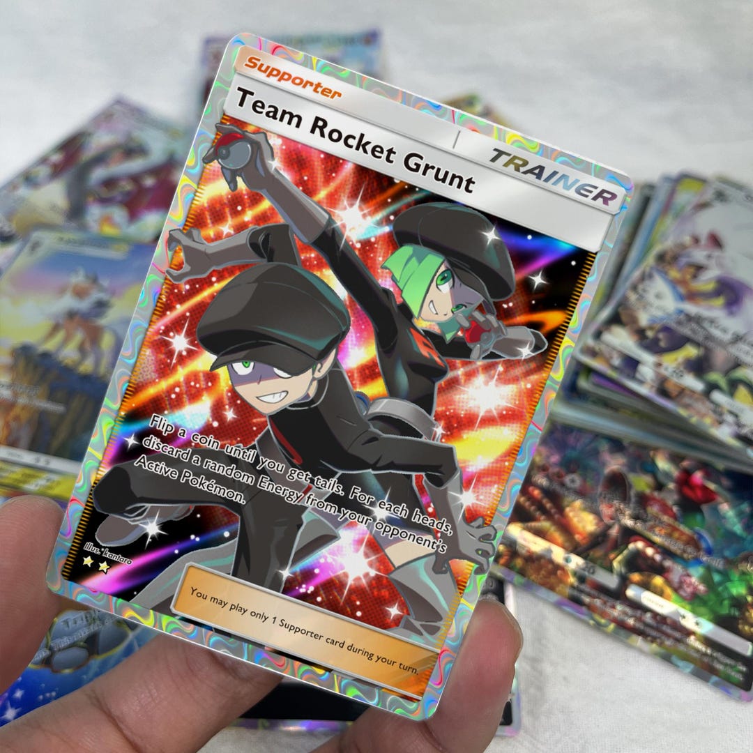Team Rocket Grunt - PTCG Pocket Custom Cards the Complete Expansion ...