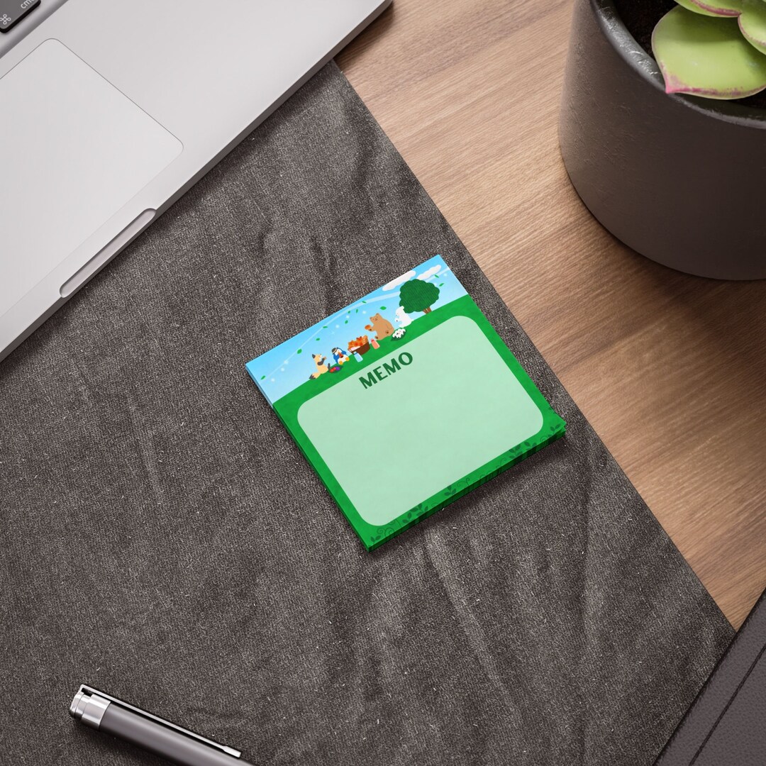 Cute Animals Picnic Adhesive Sticky Note 3M Post-it® Journal Decor ...