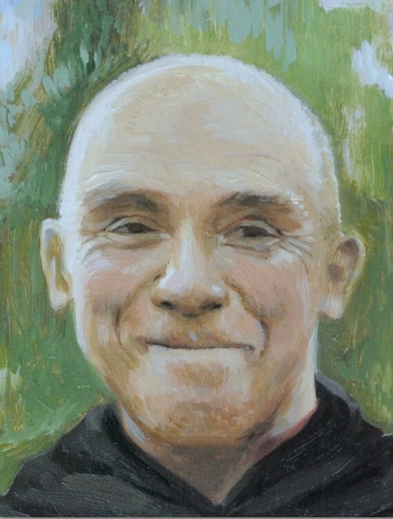 Thomas Merton Oil Painting - Etsy