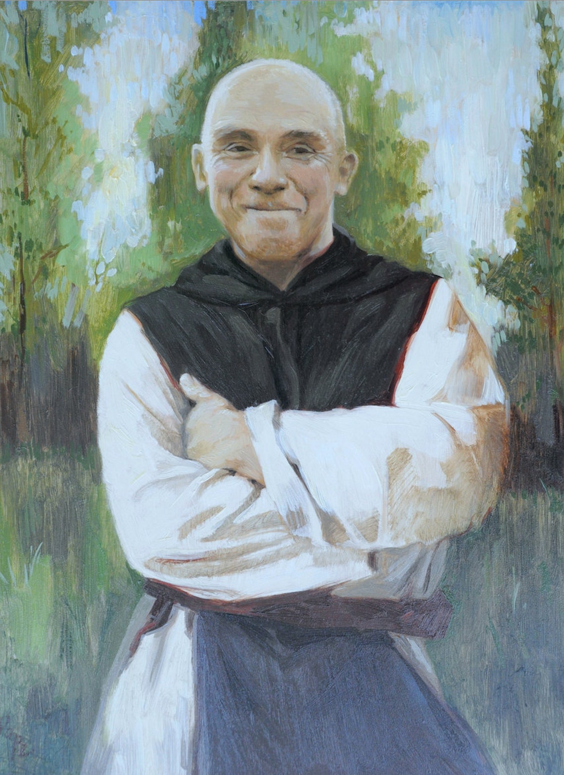 Thomas Merton Oil Painting - Etsy