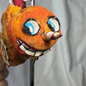 Handsculpted Primitive Papermache Halloween Vintage Style Creepy Veggie ...