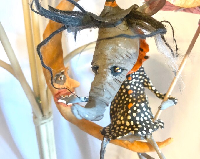 Handsculpted Primitive Creepy Halloween Rhino on MR Moon - Etsy