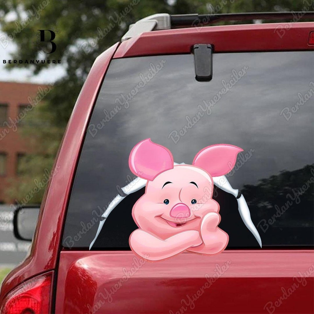 Disney Piglet Car Sticker, Piglet Car Decal, Piglet Sticker, Piglet ...