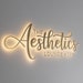 Backlit Business Sign Laser Cut Sign Metal Sign Custom Backlit Sign ...