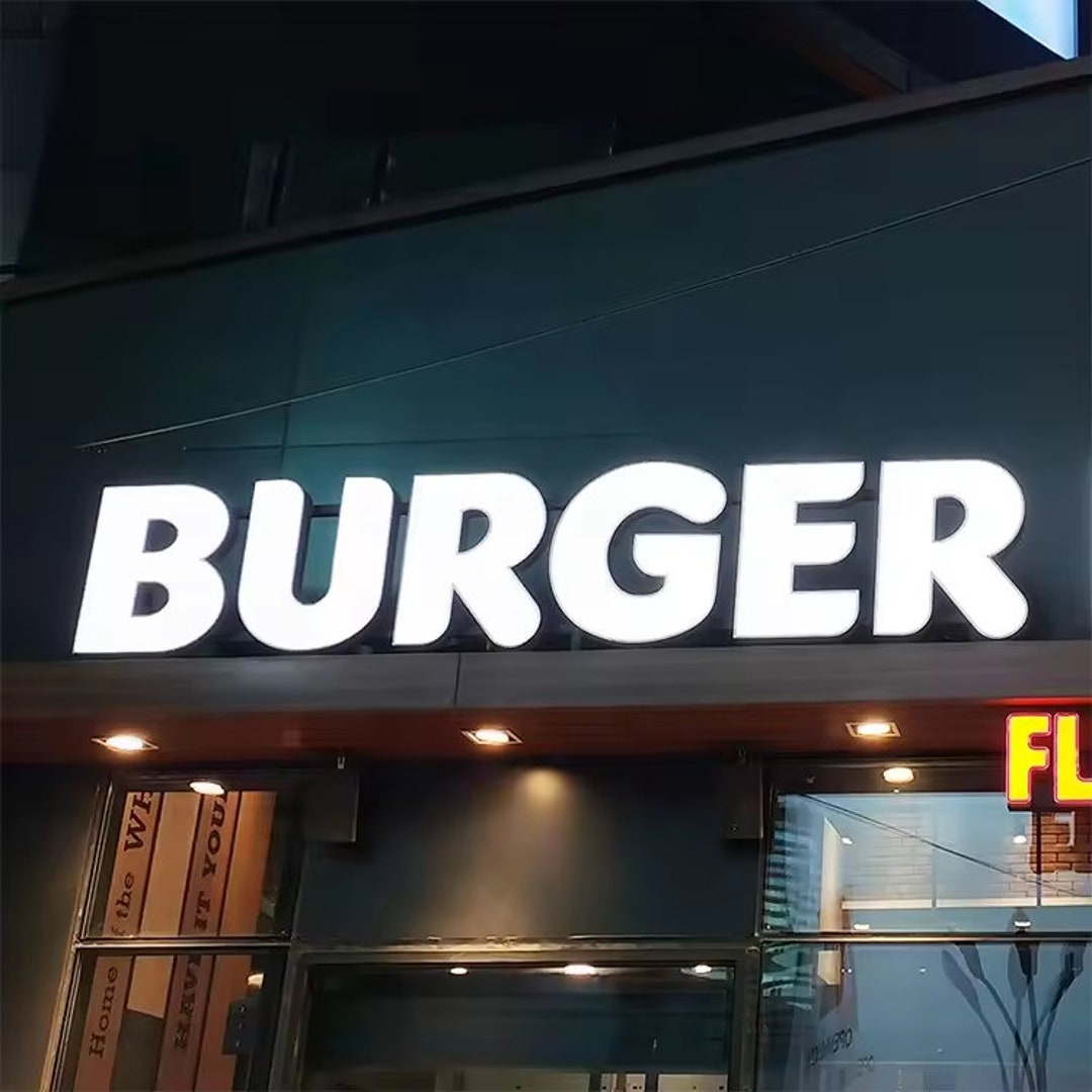 Metal Custom Sign Custom Backlit Sign Metal Sign 3D Logo Backlit ...