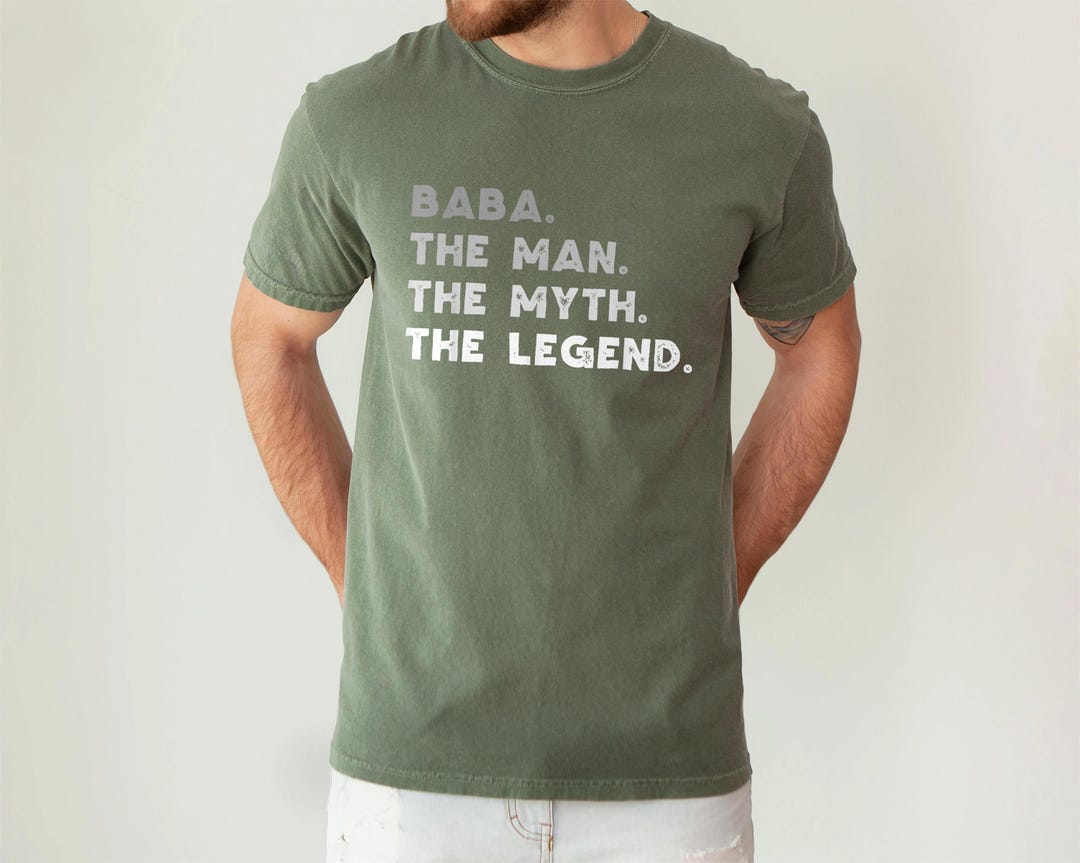Baba the Man the Myth the Legend T-shirt, Funny Baba Shirt, Grandpa ...