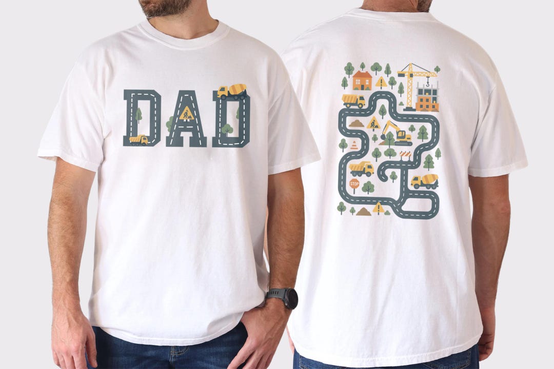 Tired Dad Club Two Sided T-shirt Funny Race Car Mat Road Graphic Tee ...