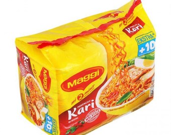 MAGGI Hot Cup Curry 59g X 6 Instant Noodle Best Top Malaysia - Etsy