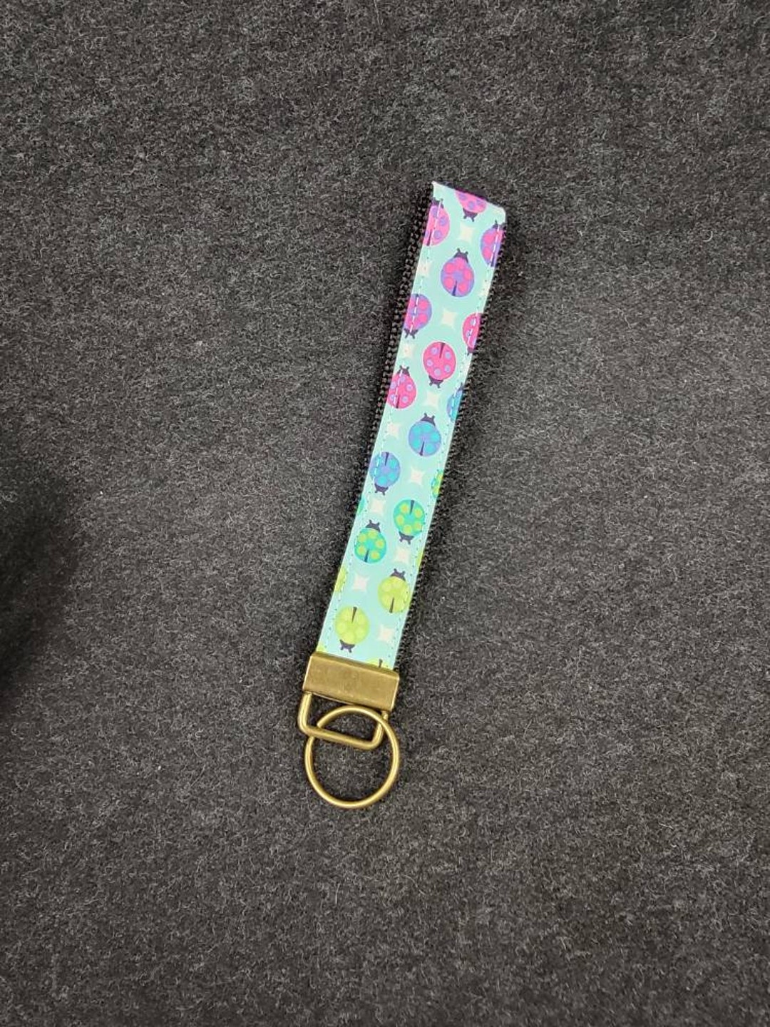 Tula Pink Ladybugs Painted Ladies - Key Fob Wristlet - Etsy