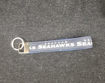 Seattle Seahawks Key Fob, Fabric Key Chain, Key Wristlet - Etsy