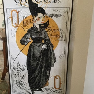 Queen of We'en Main Panel Black by Janet Wecker Frisch Sewing Potions ...