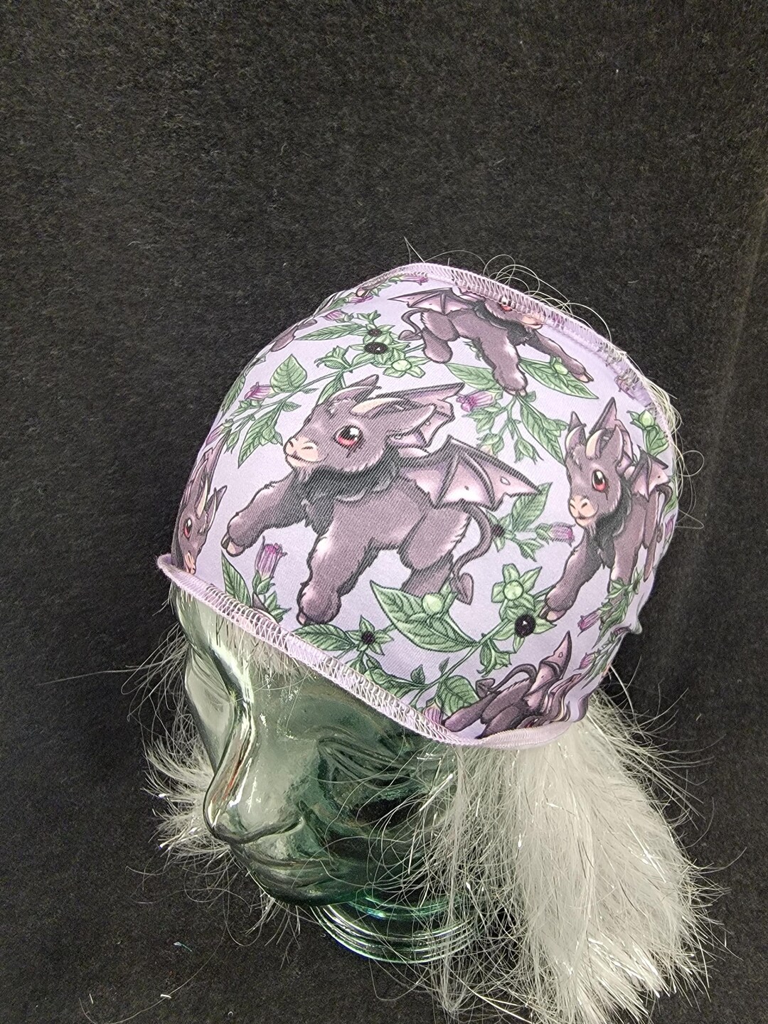 Baphomet Winged Goat Cryptid Print Cotton/spandex Stretch Knit Wide ...