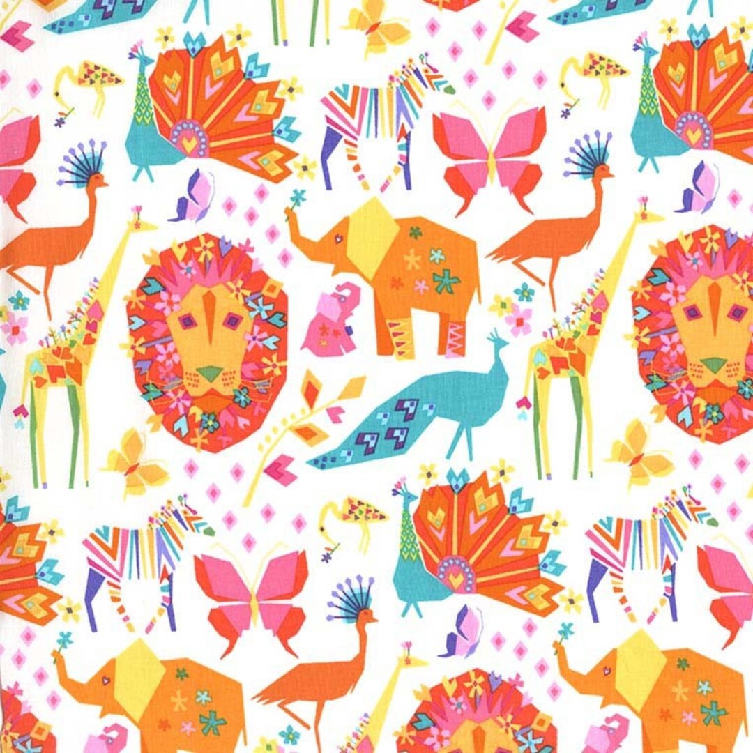 ORIGAMI OASIS by Tamara Kate CANDY Pinks Pride Cotton Fabric Michael ...
