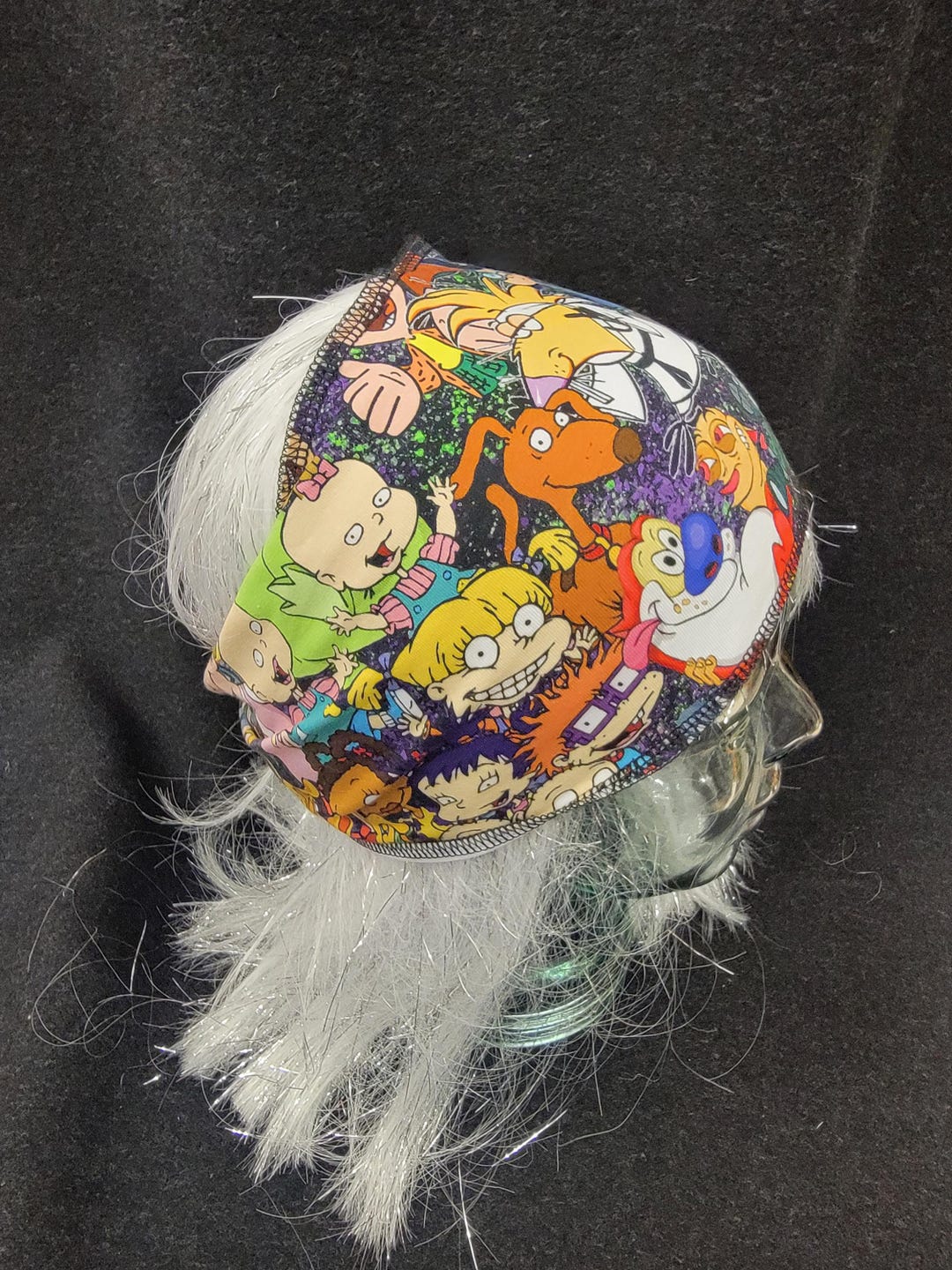 90s Cartoons Rugrats Nick Print Cotton/spandex Stretch Knot Headband ...