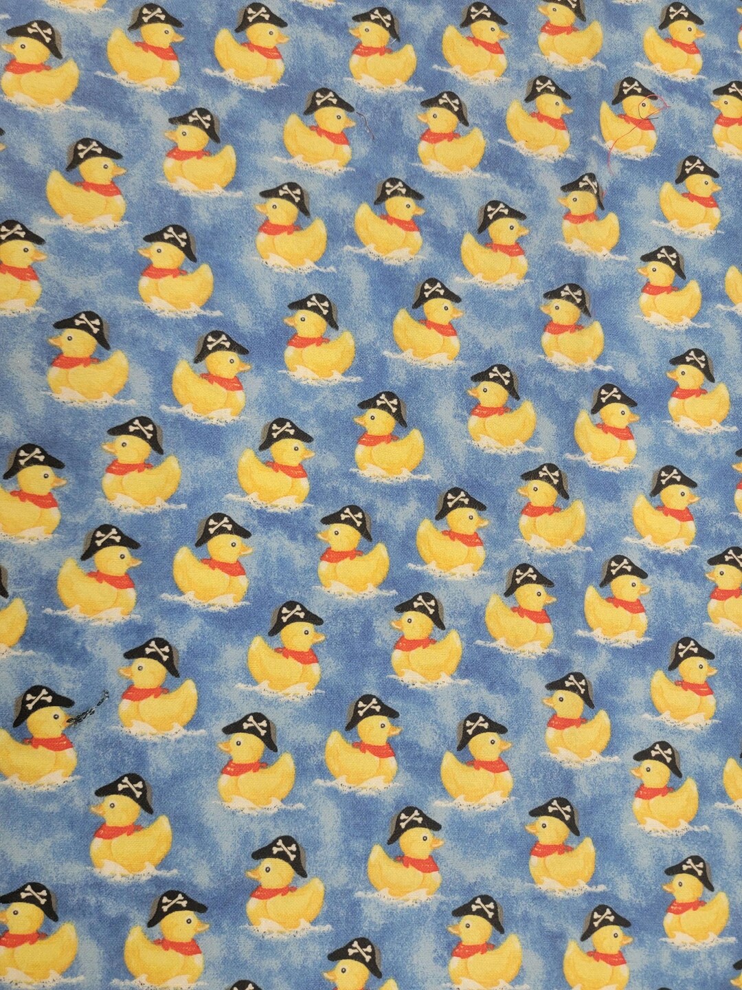 Pirate Ducks Flannel Fabric 1 Yard Cotton Unwashed - Etsy
