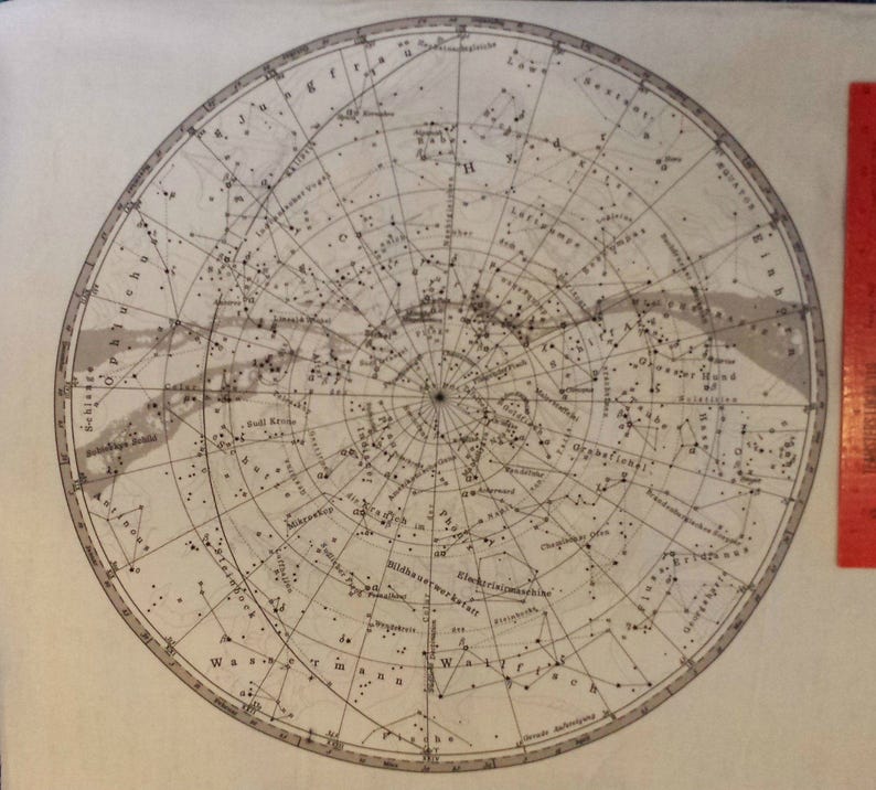 Andover Encyclopedia Galactica Suite 1500 Globe and Star Map 23" PANEL ...