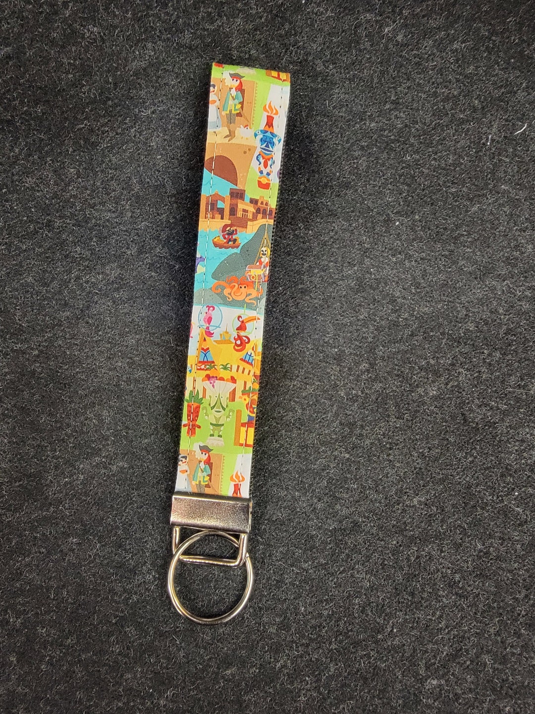 Theme Parks Pirates Tiki - Key Fob Wristlet - Etsy